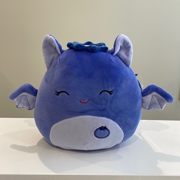 Squishmallows | Other | Nwt 8 Bessie The Blueberry Bat Squishmallow ...